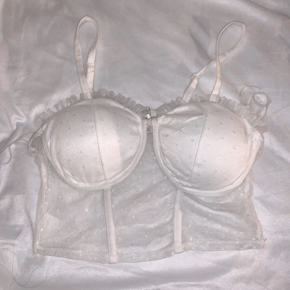 PacSun | Tops | White Large Bozzolo Mesh Corset Top | Poshmark